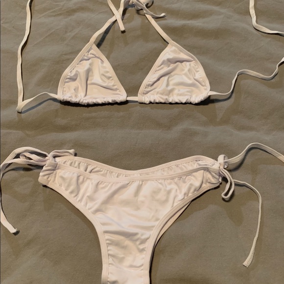 Swim | Micro Bright White Bikini | Poshmark